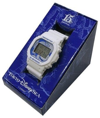 Tokyo Disney Sea 15th Anniversary casio DW-5600 G-shock Mickey white ...