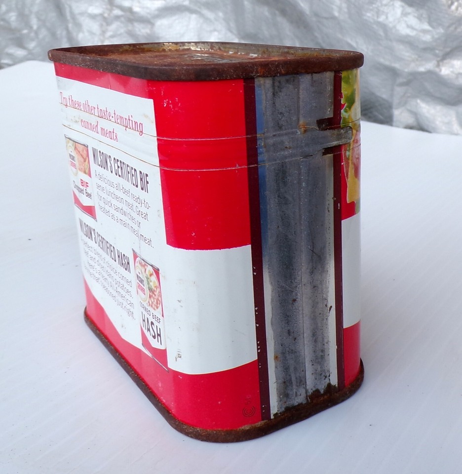 🌟 RARE! Wilson's Certified MOR Luncheon Meat 1960's Grocery Store Tin ...