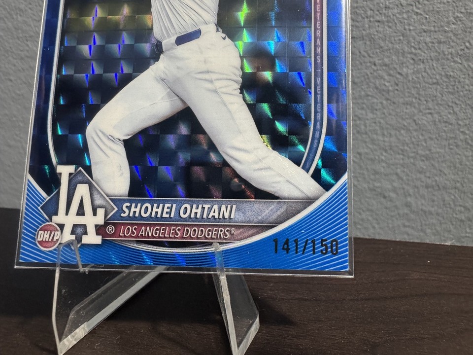 2025 Bowman Chrome Blue Geometric Refractors Shohei Ohtani 014/150 SP ...