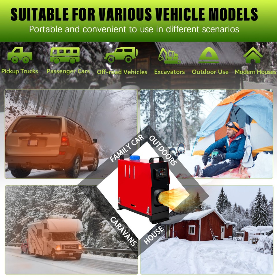2026 Upgraded Diesel Heater, Burning Efficiency,12 V AC, for Car, RV | eBay
