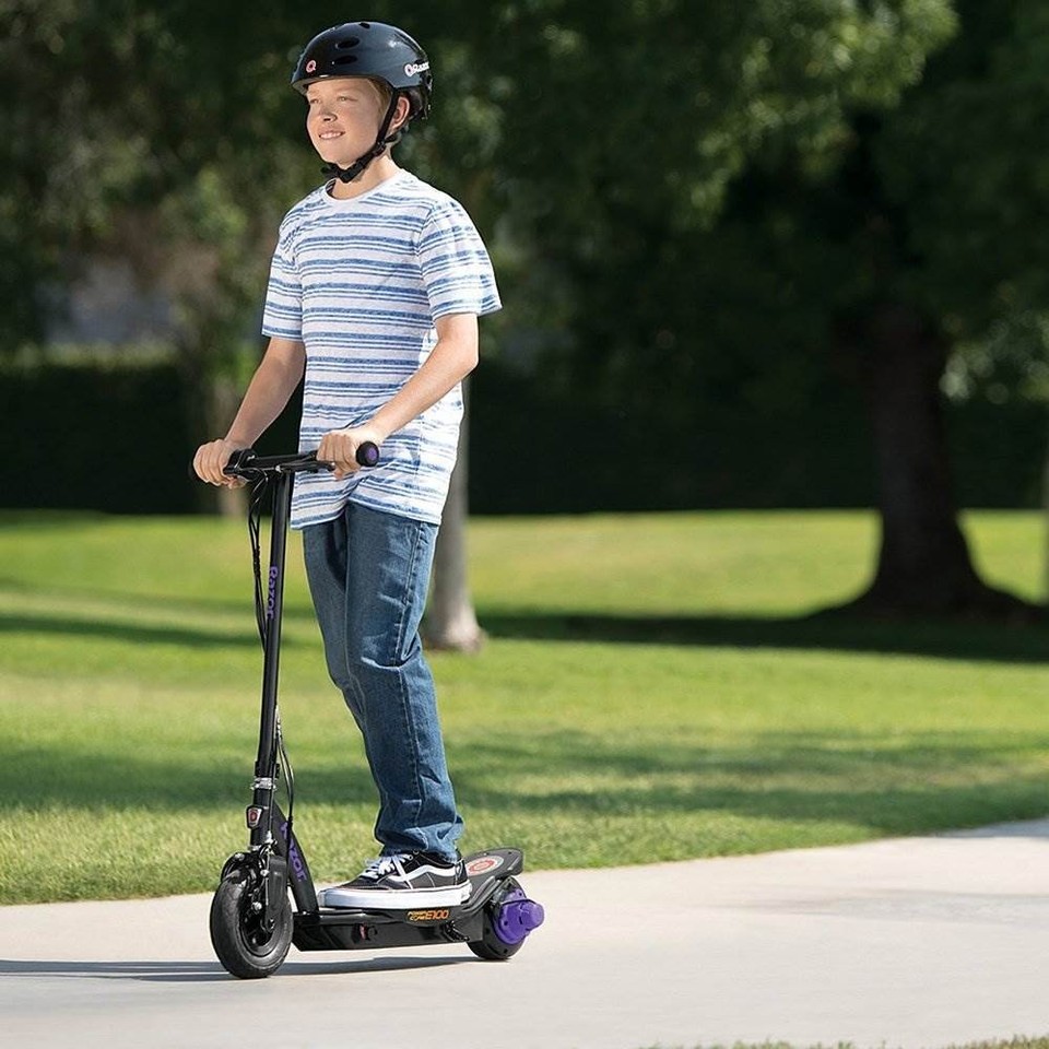 Razor Power Core E100 Electric Hub Motor Scooter, Purple (Certified ...