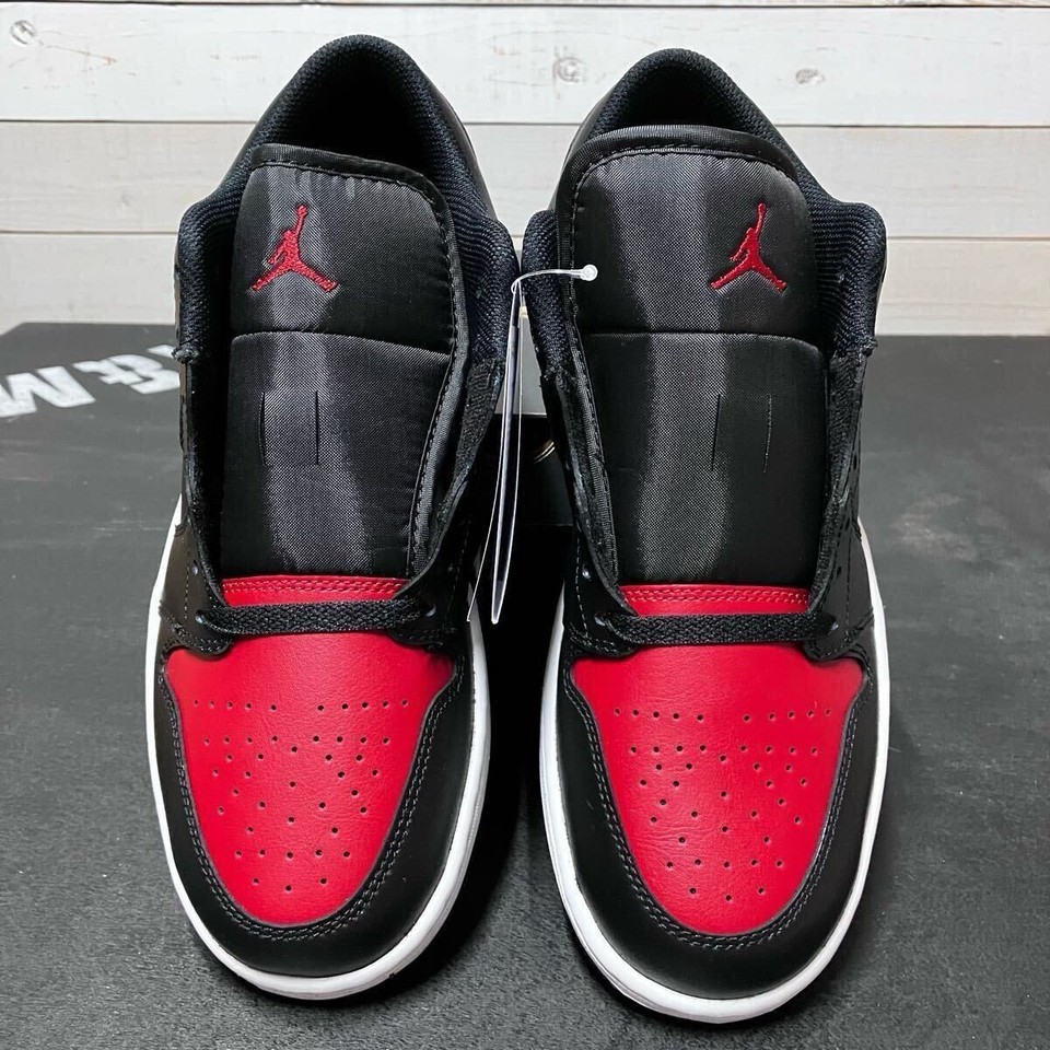 Nike Air Jordan 1 Low Black Varsity Red-Summit White 553558-067 Men Us9 ...