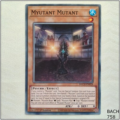 Myutant Mutant - BACH-EN019 - Common 1st Edition Yugioh | eBay