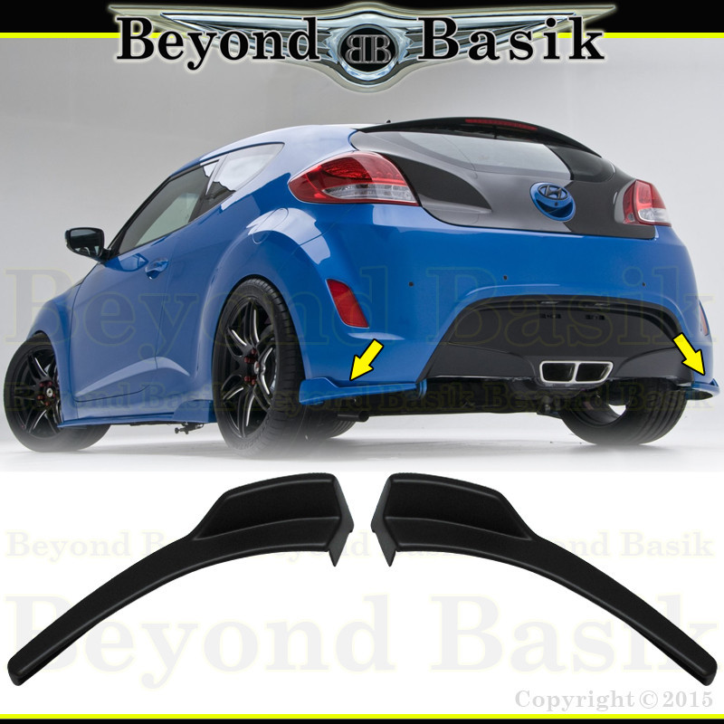 For 2012-2017 Hyundai Veloster 5PC Sequence Style Front Lip+Side Skirts ...