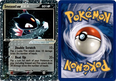 2003 Pokemon, Ruby & Sapphire, #103/109 Sneasel EX, Holo Ultra Rare | eBay