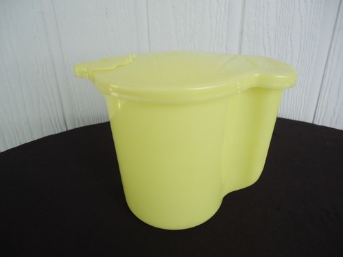 vintage retro yellow tupperware water milk jug 131-7 large 1 lt | eBay