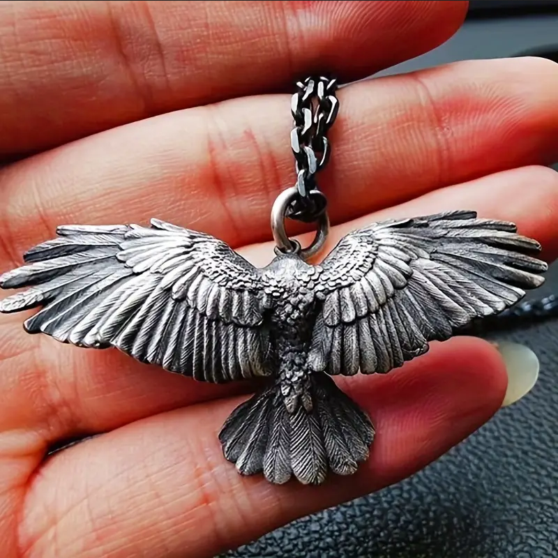 Majestic Eagle Jewelry Patriotic Flying Bird Pendant Necklace | eBay