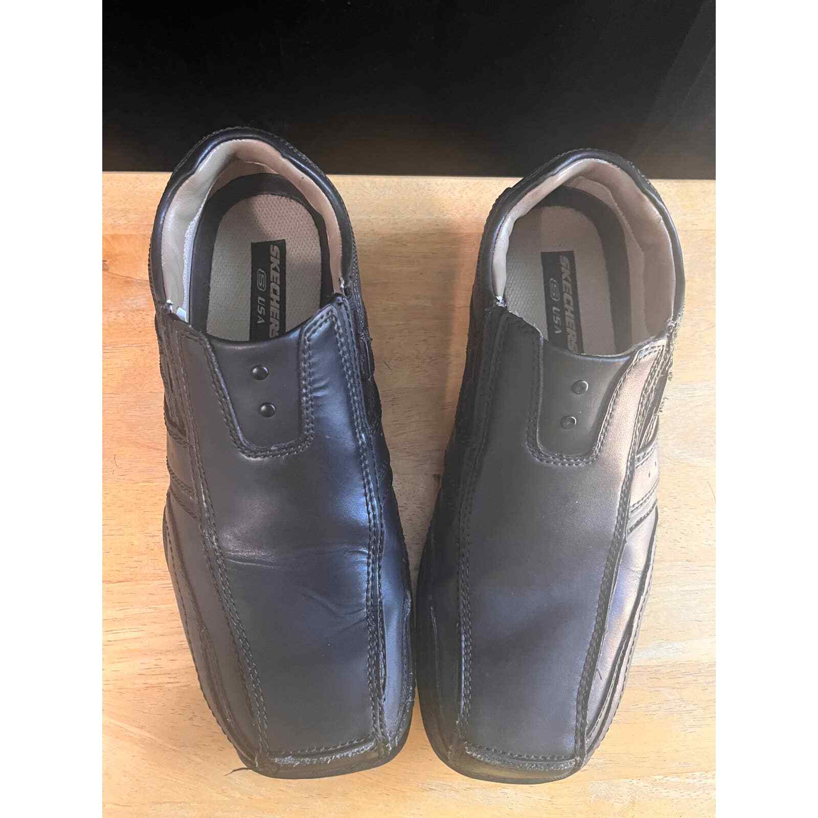 Sketchers Men's Owlets Resolute Leather Dragon Loafers 9.5 | eBay