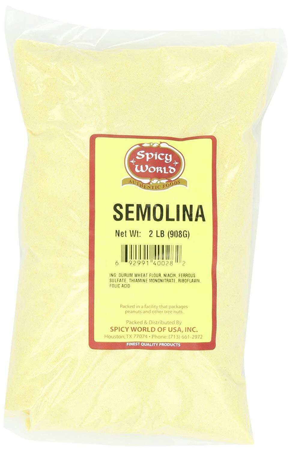 Semolina Flour 2 LB (Pack of 6) - Premium USA Grown Semolina Flour for ...