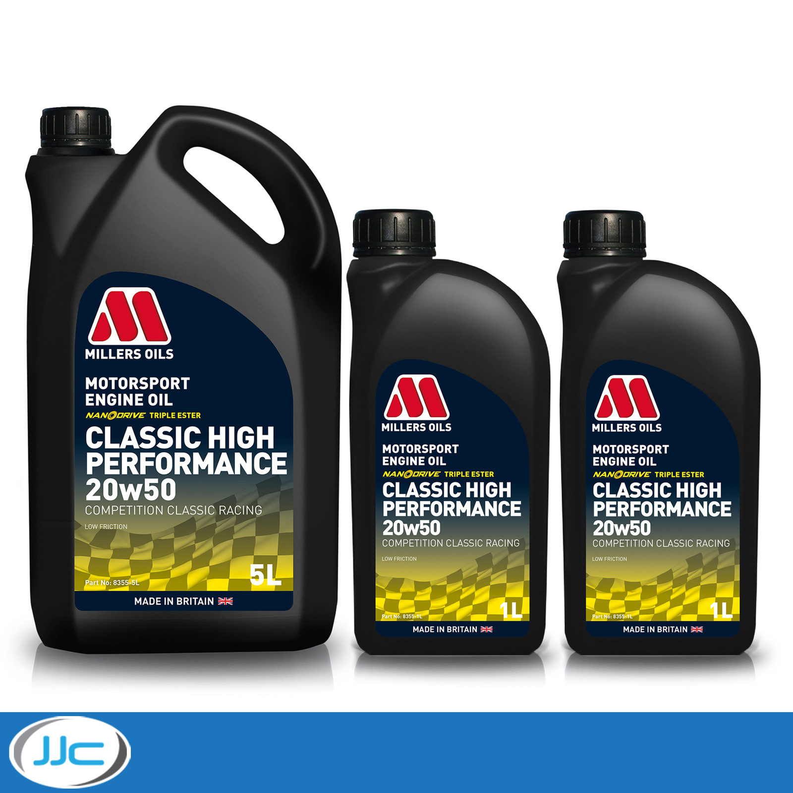 7L (5L & 2L) - Millers Oils Nanodrive Classic Performance 20W50 Engine ...