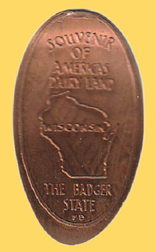 _Frank Brazzell - Souvenir Of Wisconsin - The Badger State - Copper ...