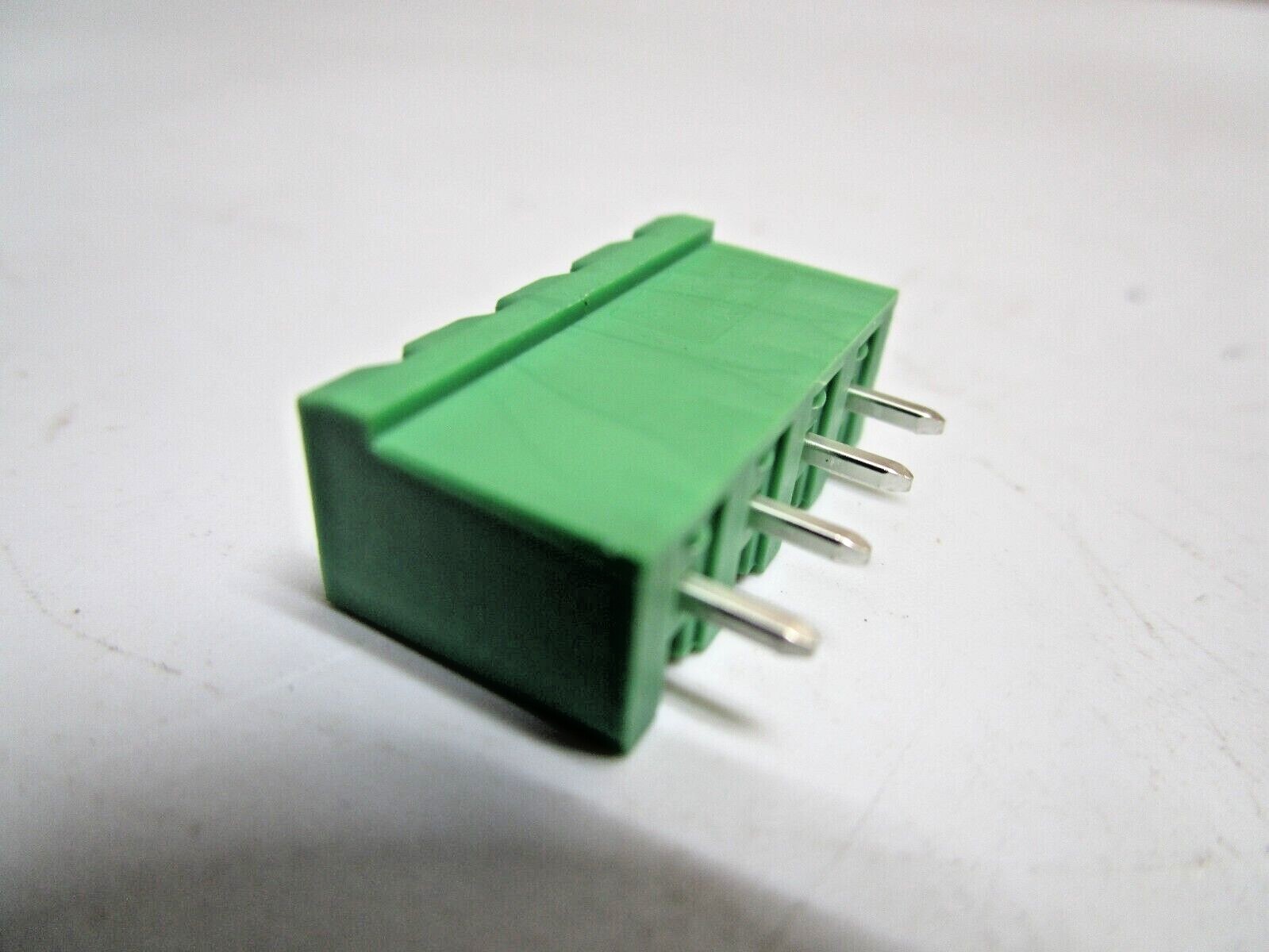 LOT OF 20 PHOENIX 4-POSITION COMBICON CONNECTOR HEADERS MALE PCB 5.08 ...