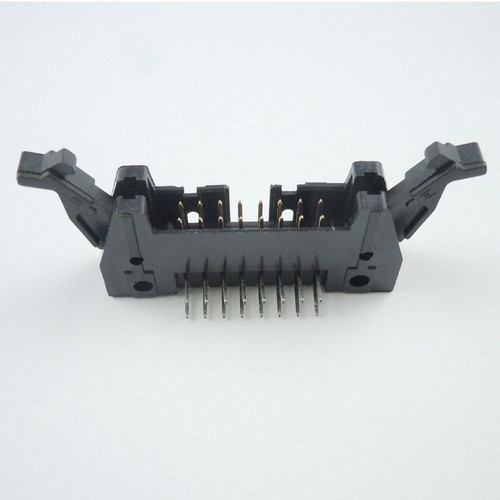 2Pcs 2.54mm Pitch 2x8 Pin 16 Pin Male Right Angle Ejector Header ...