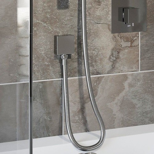 Thermostatic Square Concealed Shower Ceiling Mounted Adjustable Riser ...