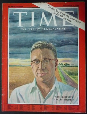 CHARLES SHUMAN FARM BUREAU TIME magazine September 3, 1965 | eBay