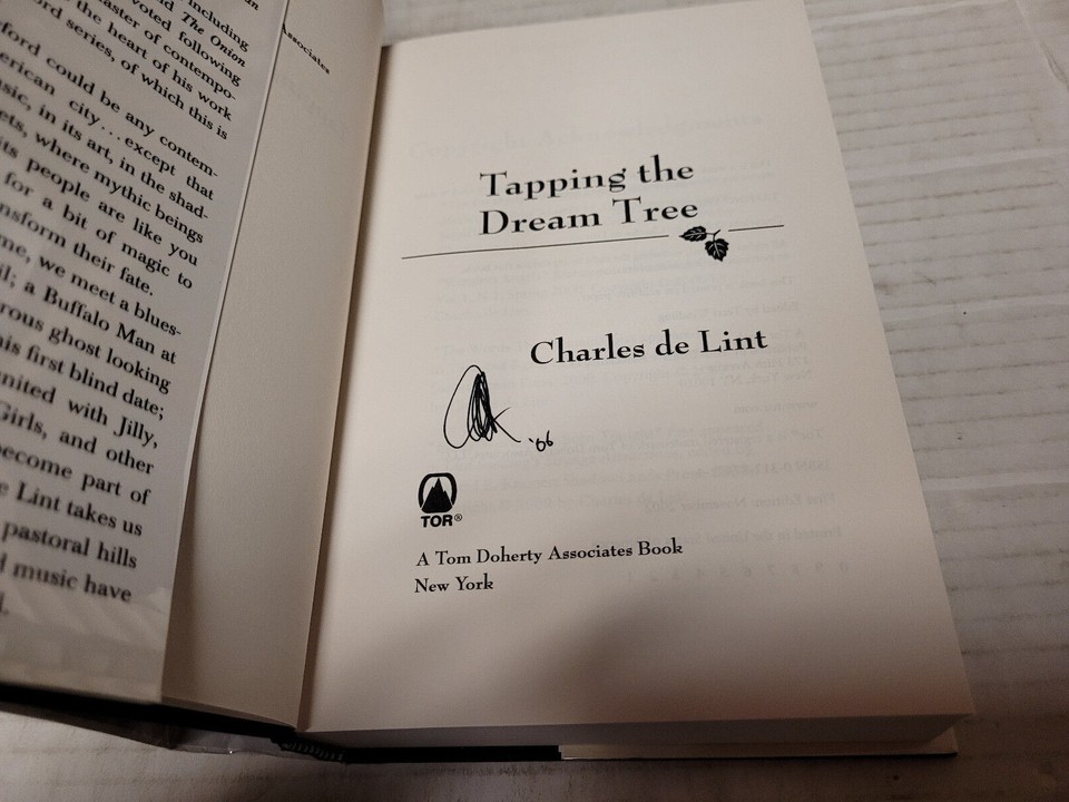 Tapping the Dream Tree by Charles De Lint (2002, Hardcover) SIGNED 1st ...