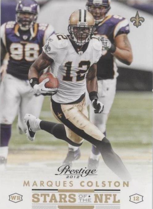 2012 Playoff Prestige - Stars of the Nfl Marques Colston #46 for sale ...