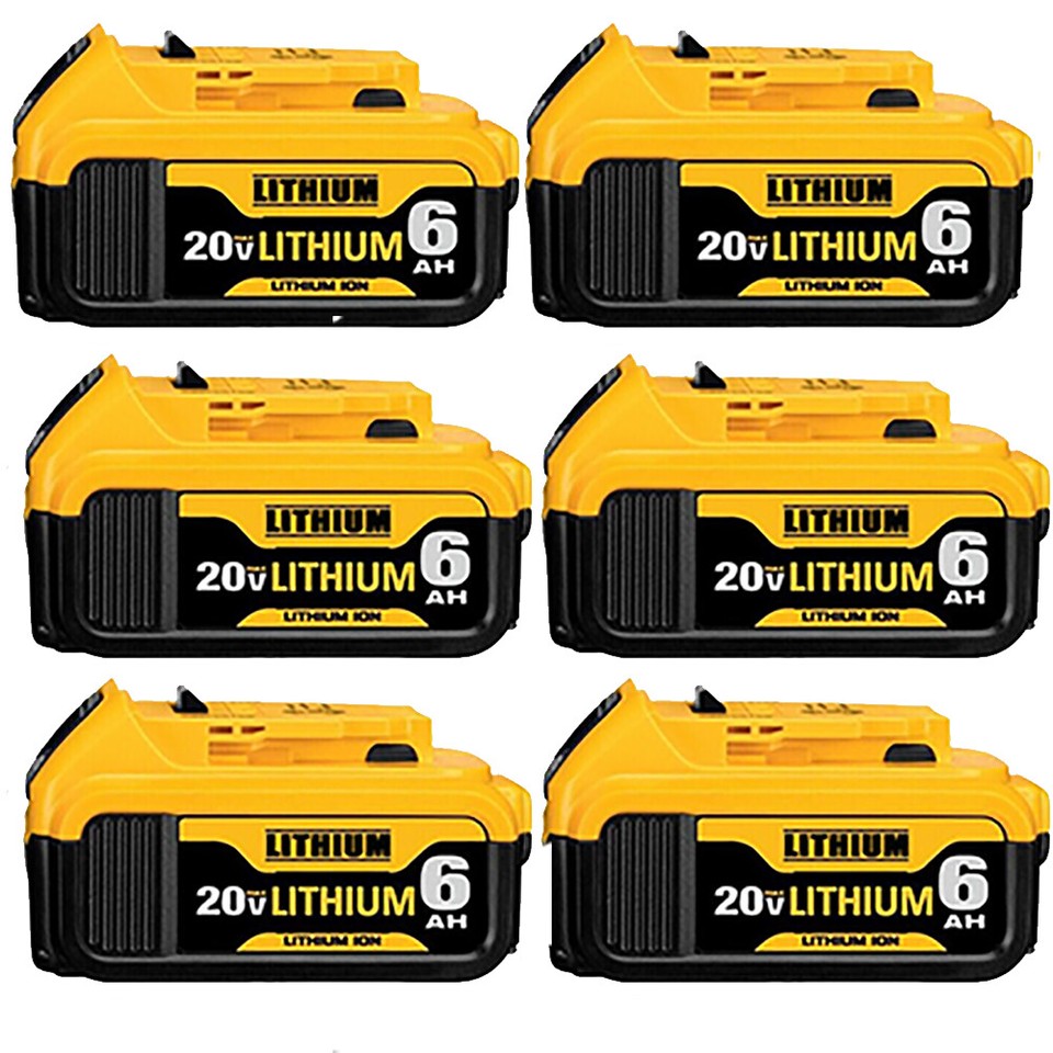 1/10pack Battery Replace for DeWalt 20V 20 Volt Max DCB200 DCB204-2 6 ...