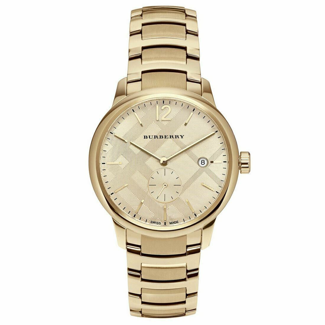 Burberry BU10006 40mm Classic Gold Tone Stainless Steel Men's Watch for ...