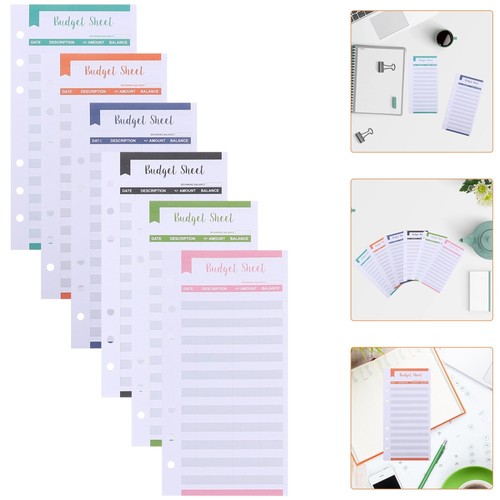40 Pcs Card Budget Binder for Budgeting Office Planner Inserts Saving ...