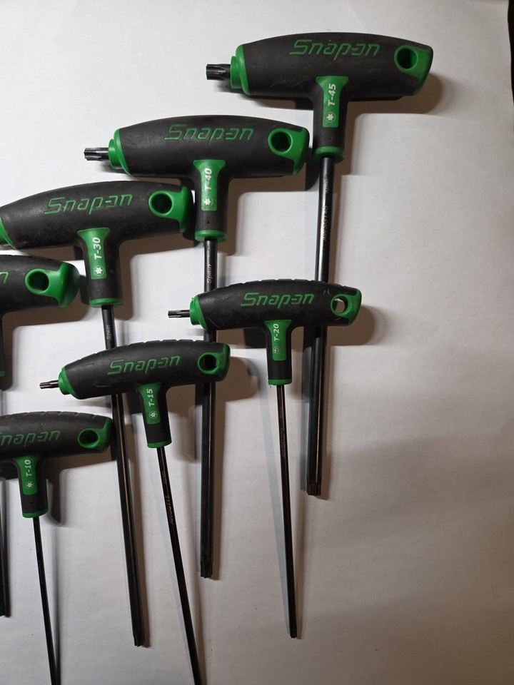 Snap On Tools NEW 8pc Torx T-Handle/L-Shaped Hex Combination Wrenches ...