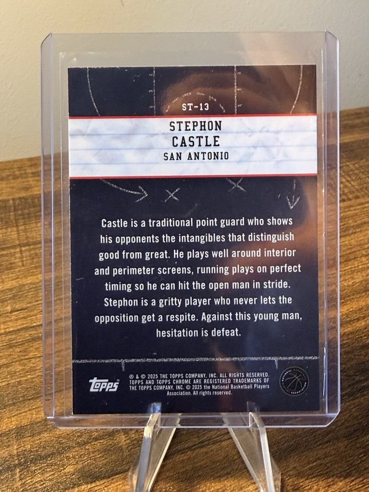 2024-25 Topps Chrome - Show and Tell Stephon Castle #ST-13 (RC) | eBay
