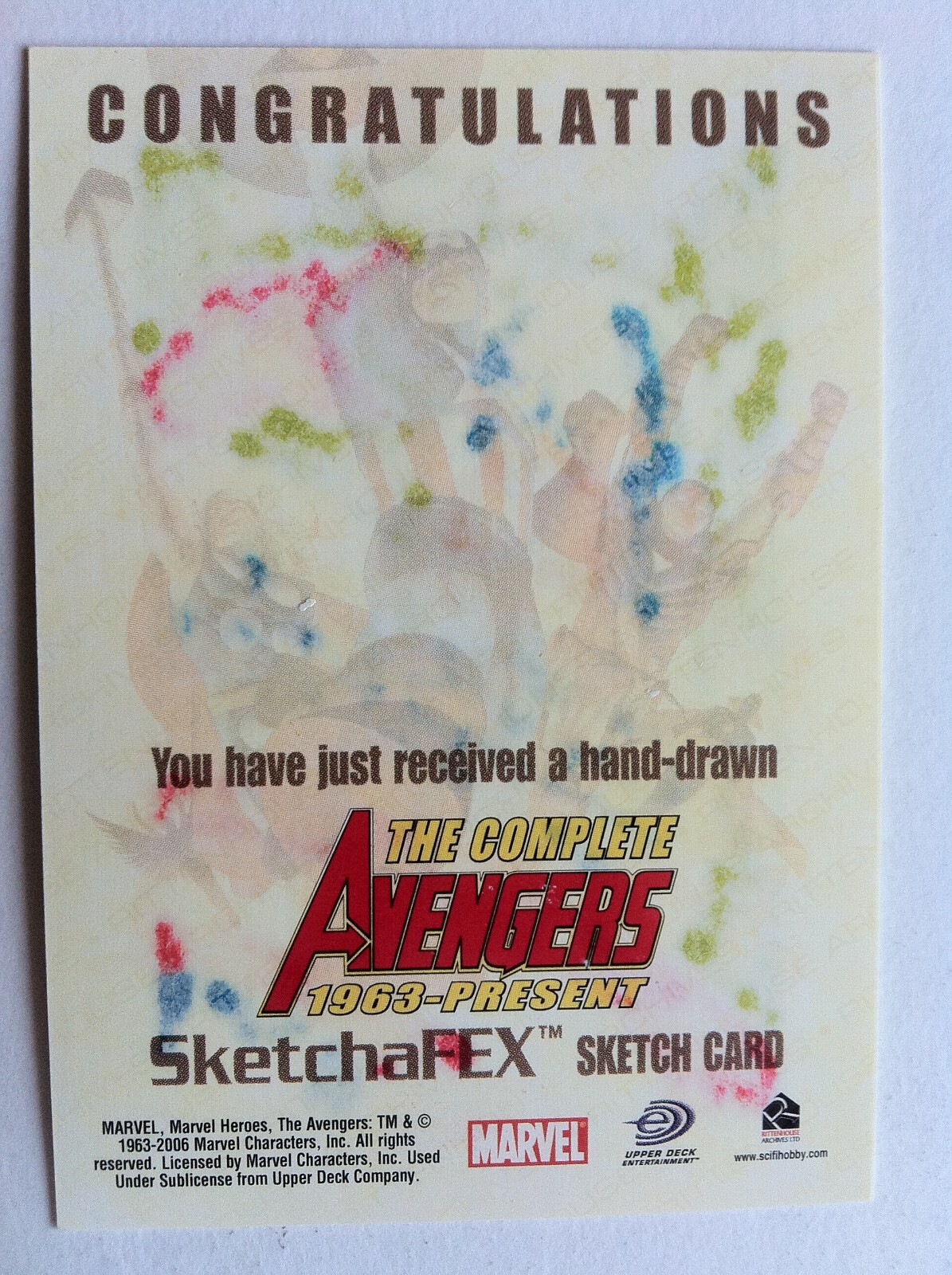 RITTENHOUSE AVENGERS MARVEL SKETCH CARD CAPTAIN AMERICA MATTHEW ...