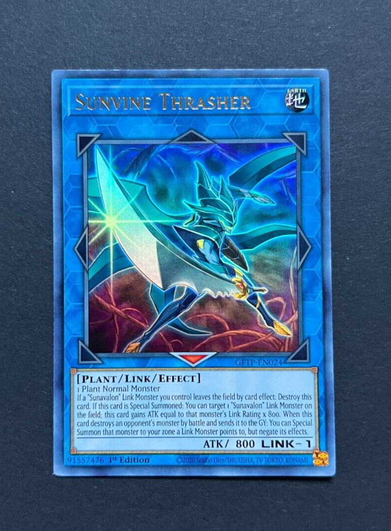 Yugioh! Sunvine Thrasher - 1st Edition Ultra Rare GFTP-EN024 (NM) 2020 ...