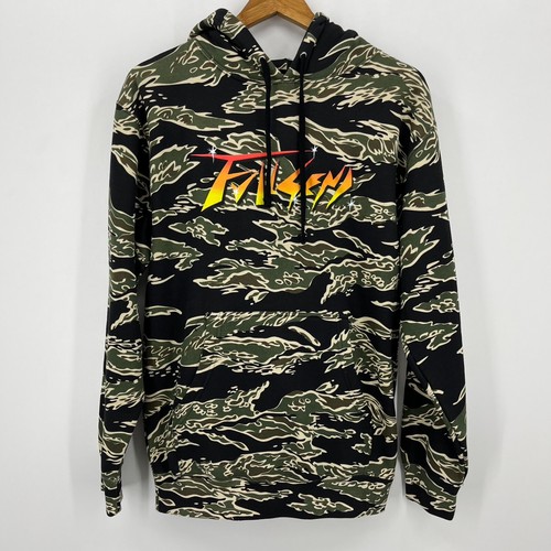 Full Send Hoodie Men's S Green Nelk Boys Camouflage Print Logo Pull ...