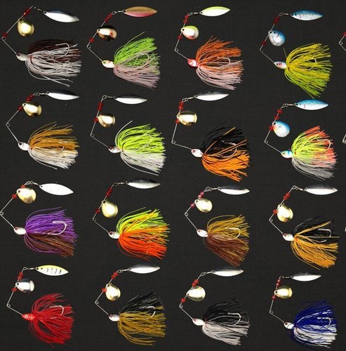 6x Premium Double Blade Spinnerbaits Spinner Bait Fishing Lures BASS ...