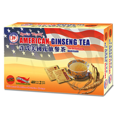 許氏花旗蔘茶 Hsu’s American Ginseng Tea 40 Tea Bags (2x20bgs) - USA Seller ...