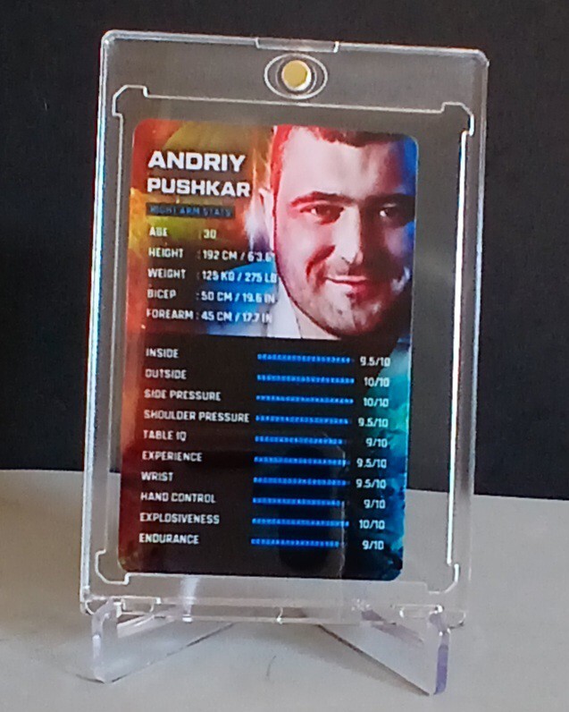 🔥ANDRIY PUSHKAR🔥East vs West 12 Signed Card Armwrestling🔥 | eBay