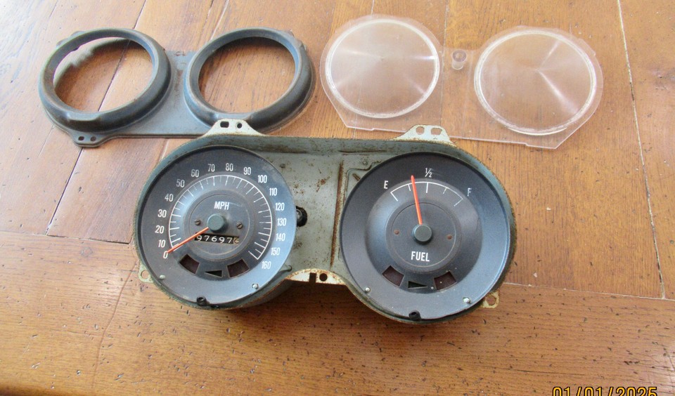 1967 1968 Firebird Camaro 160 Mph Gauge Cluster Speedometer Fuel Gauges ...