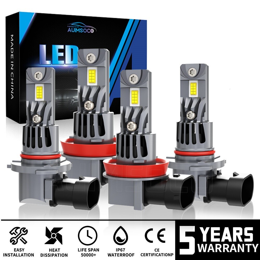 For Lexus GX470 Sport Utility 2003-2009 LED Headlight High Low Bulbs ...