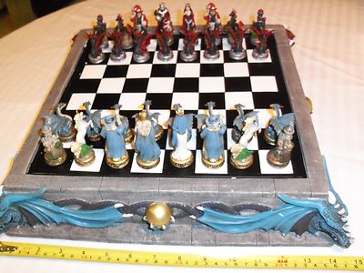 Dragon Chess Set Board & Pieces NIB Great Gift | eBay