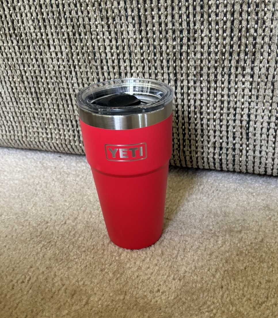 YETI Rescue Red 16 OZ Rambler Pint With MagSlider Lid Retired PLEASE yeti-rescue-red-16-oz-rambler-pint-with-magslider-lid-retired-please