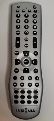 Insignia Remote Control model 66700ABA2-039-R TV Cable Aux DVD Tested ...