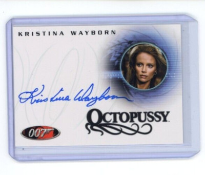 EXT RARE James Bond KRISTINA WAYBORN Octopussy The Complete Autograph ...
