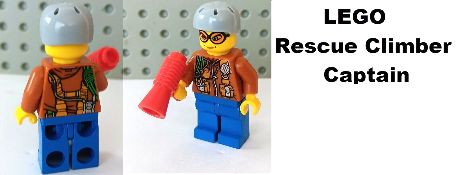 LEGO Mountain Climber Rescue Rope Climbing Gear Helmet BullHorn Unisex ...