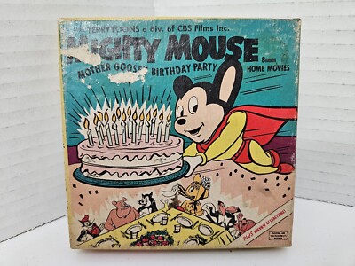 Vintage 1962 Terrytoons Mighty Mouse Mother Goose Birthday Party 8mm ...
