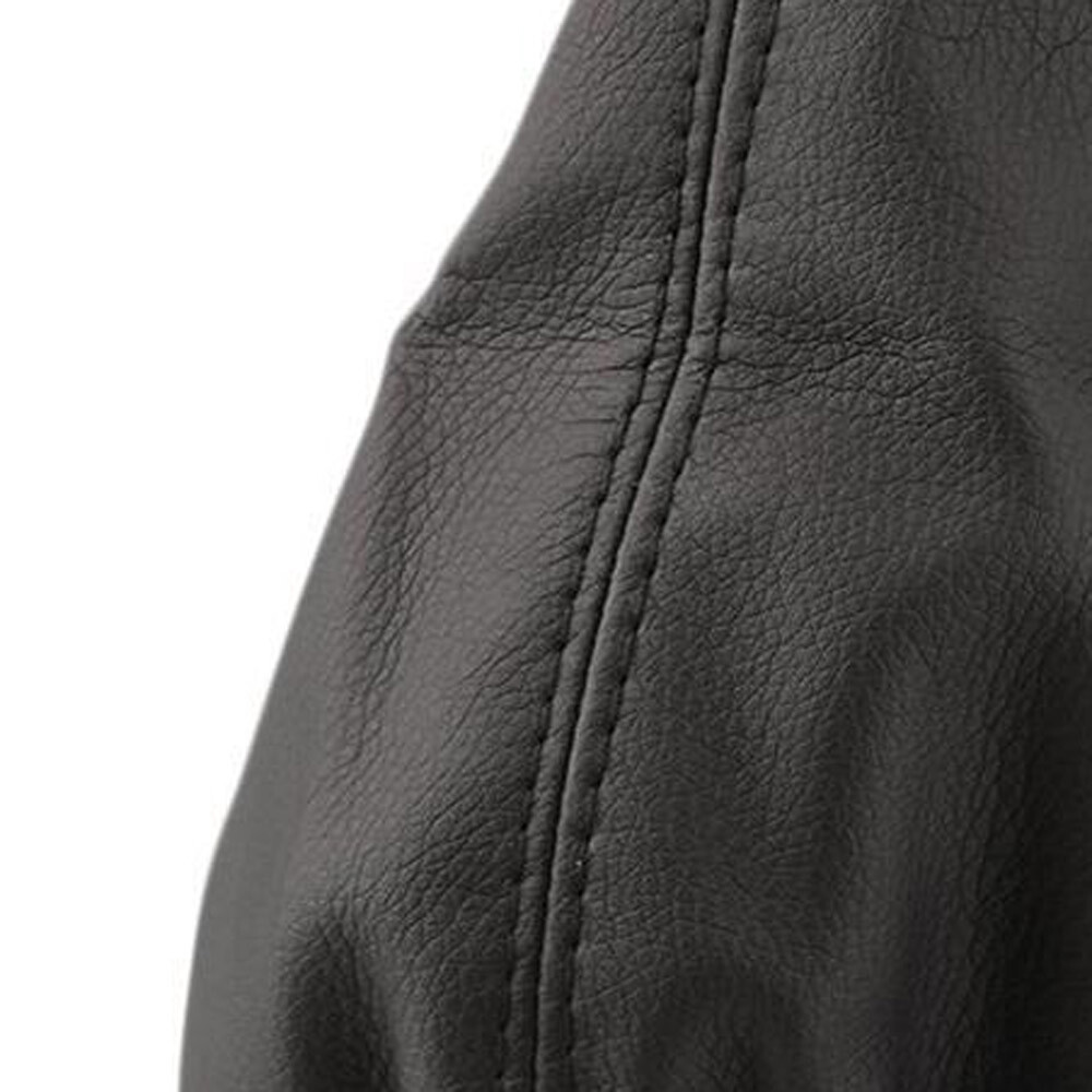 Black PU Leather Car Auto Gear Shift Stick Gaiter Shifter Boot Cover ...