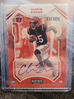 G-2021 Panini Playoff Chris Evans Red Zone Autograph #294 | eBay