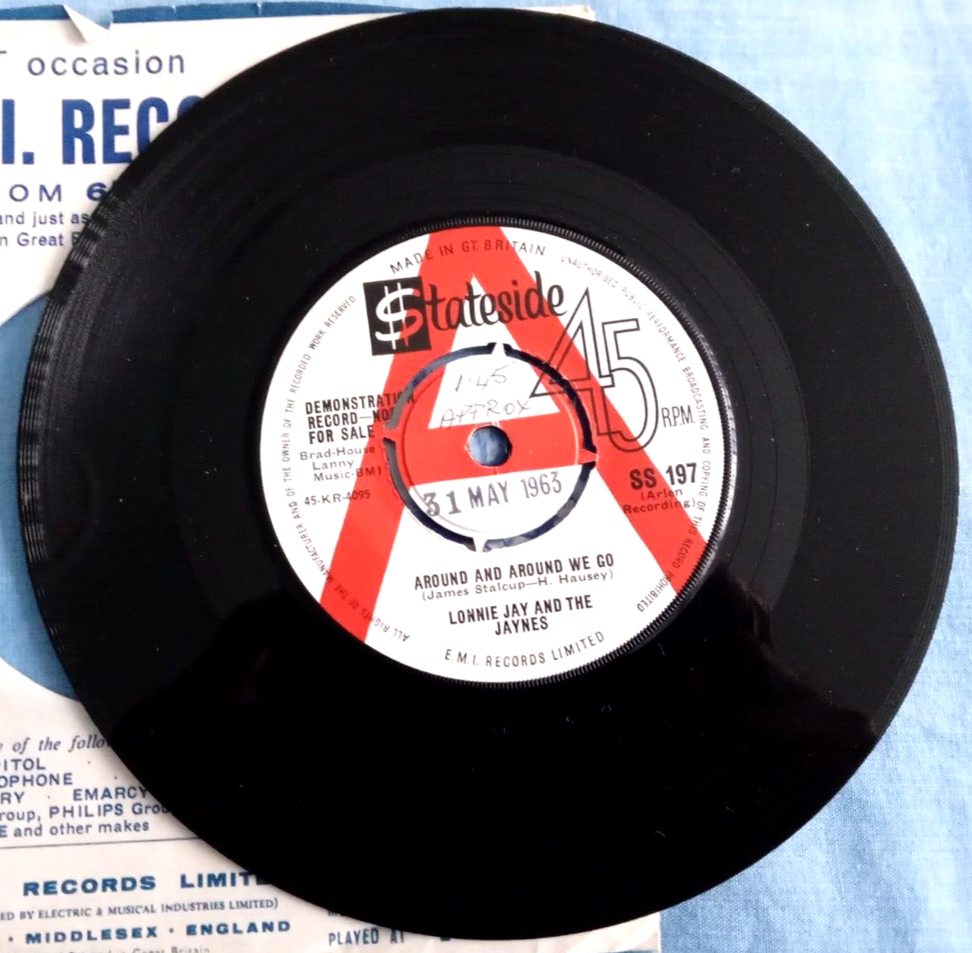 LONNIE JAY AND THE JAYNES, AROUND AND AROUND, 1963 STATESIDE, DEMO, POP ...