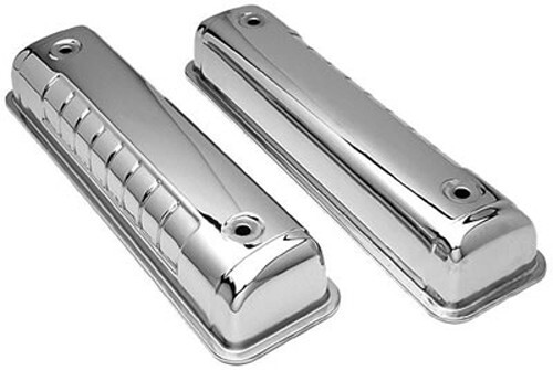 1955-62 FORD MERCURY Y BLOCK CHROME VALVE COVERS 272 292 312 SET F100 T ...