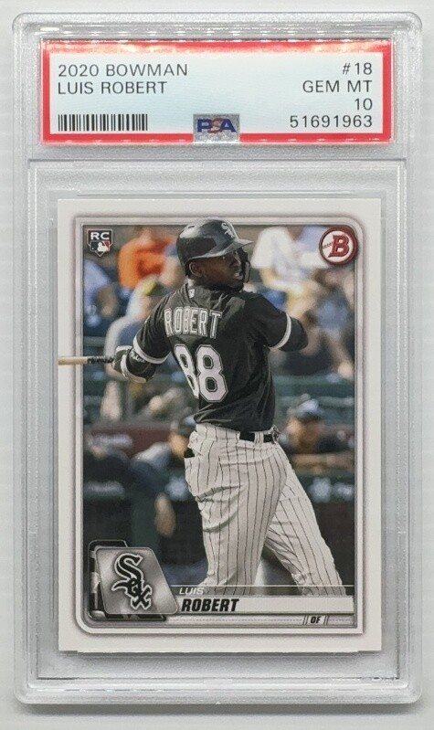 2020 Bowman Luis Robert Paper Rookie Card RC #18 PSA 10 White Sox | eBay