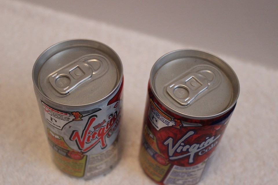 Virgin Cola & DIET Mini Can, 150 ml Unopened from Discontinued Virgin ...