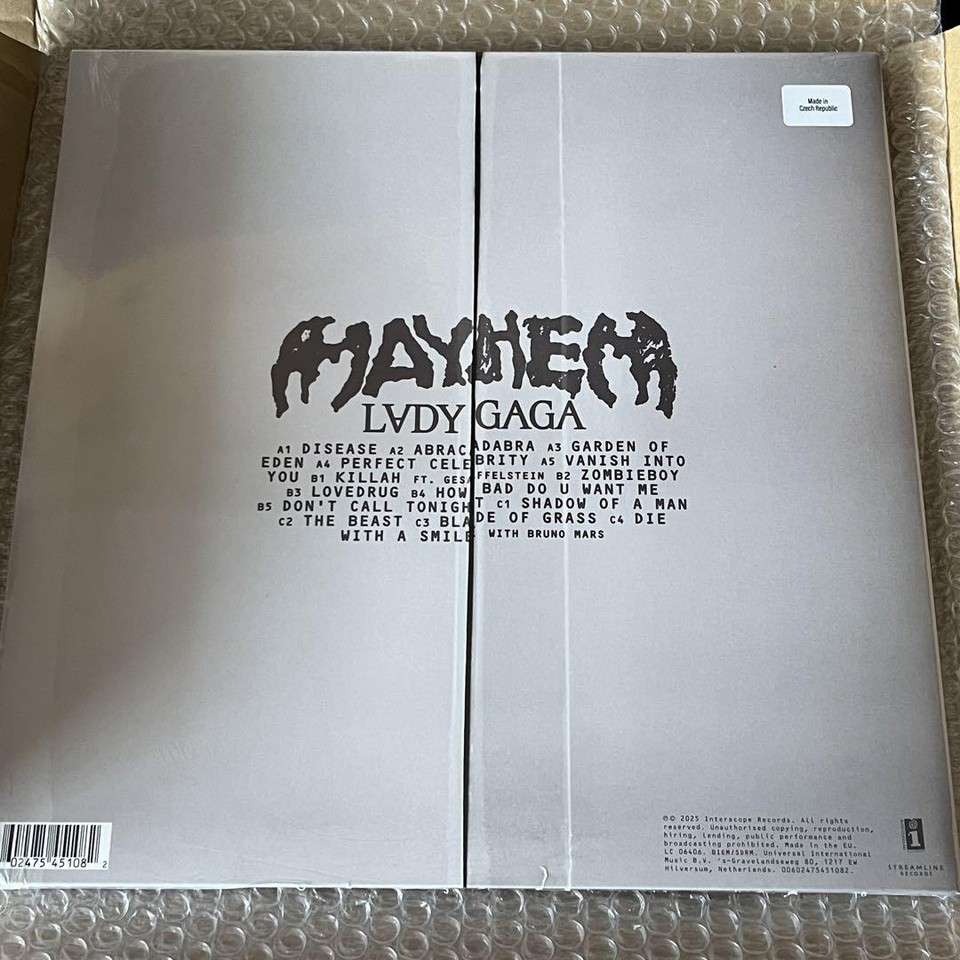 Lady Gaga Mayhem Limited Edition Vinyl Record 2LP+Japanese Obi+Jacket ...