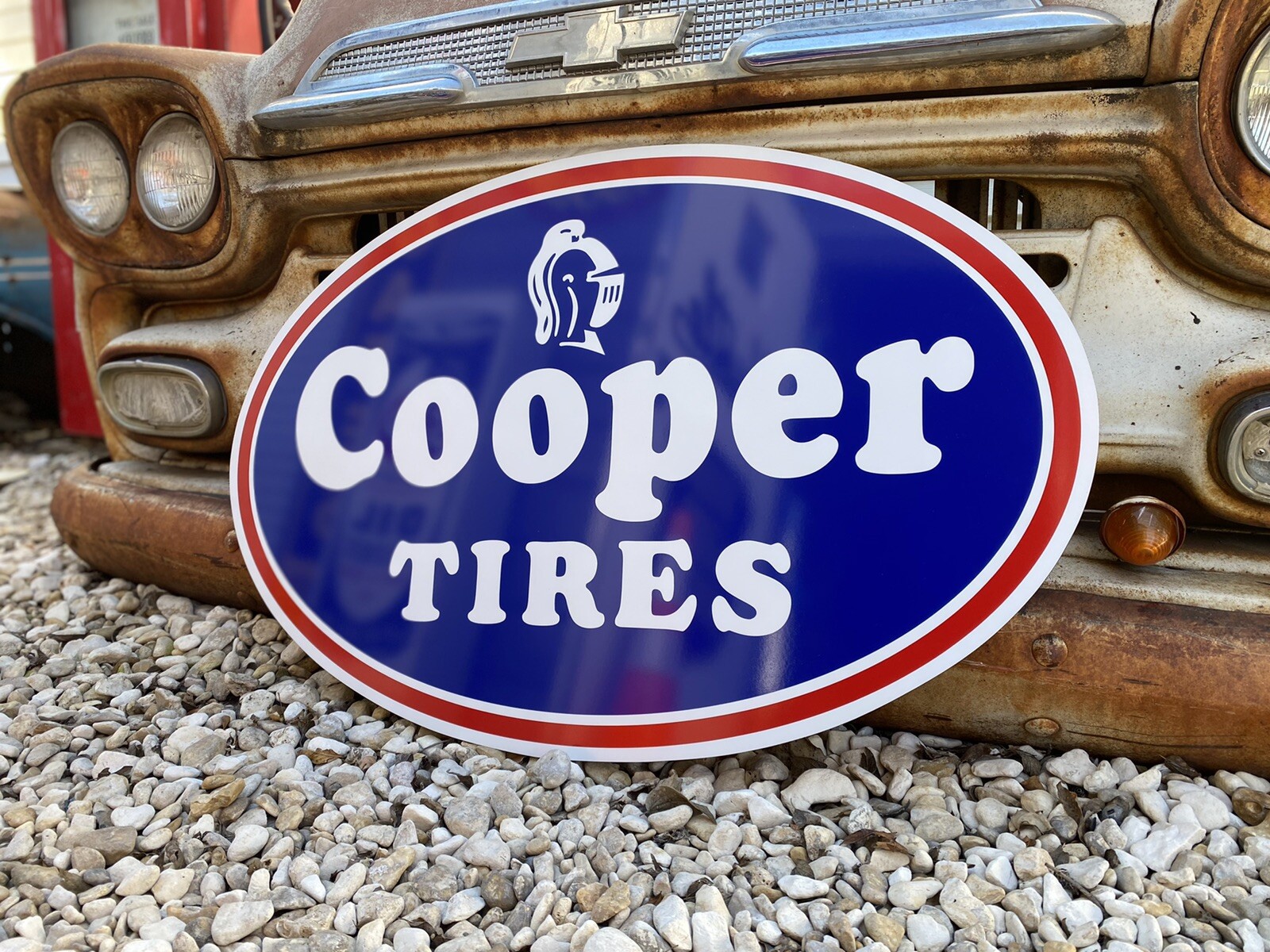 Antique Vintage Old Style Cooper Tires Sign | eBay