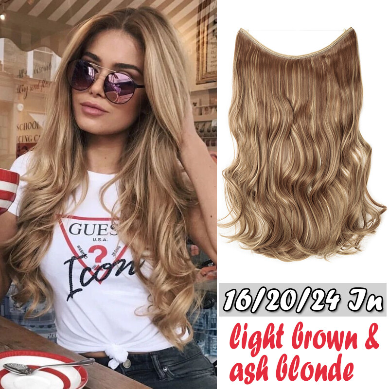 100% Natural As Human Thick Invisible Wire Softs Secret Wire In Hair ...