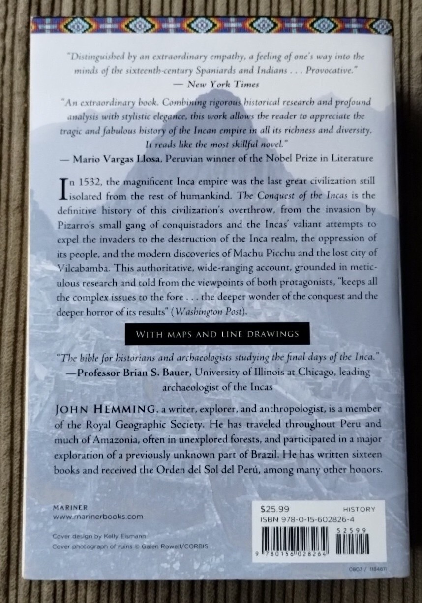 The CONQUEST of the INCAS Paperback, 2015 By: John Hemming | eBay